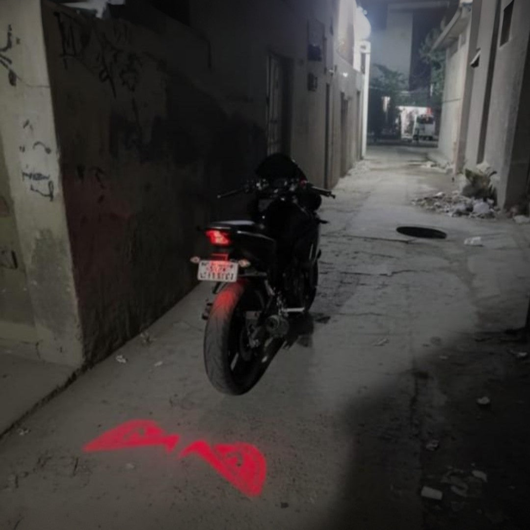 1 PC Bike Devil Eye Projection Laser Light For Bike Number Plate In Pr ...