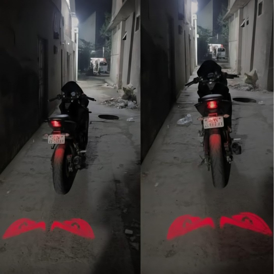 1 PC Bike Devil Eye Projection Laser Light For Bike Number Plate In Pr ...