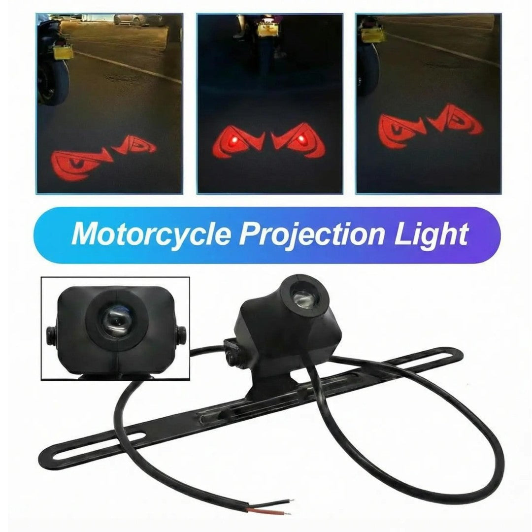 1 PC Bike Devil Eye Projection Laser Light For Bike Number Plate In Pr ...