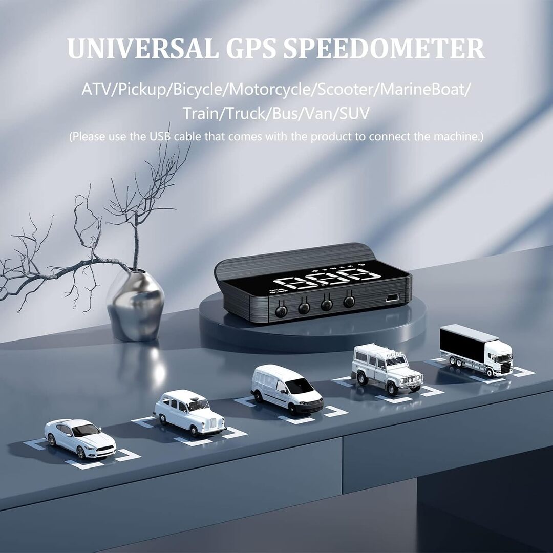 1 Pc Universal M1 GPS Head Up Display HUD Gauge Car Digital Speedomete ...