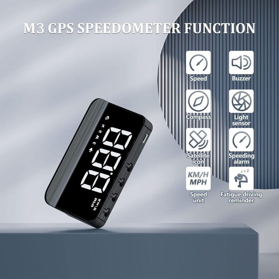 1 Pc Universal M1 GPS Head Up Display HUD Gauge Car Digital Speedomete ...