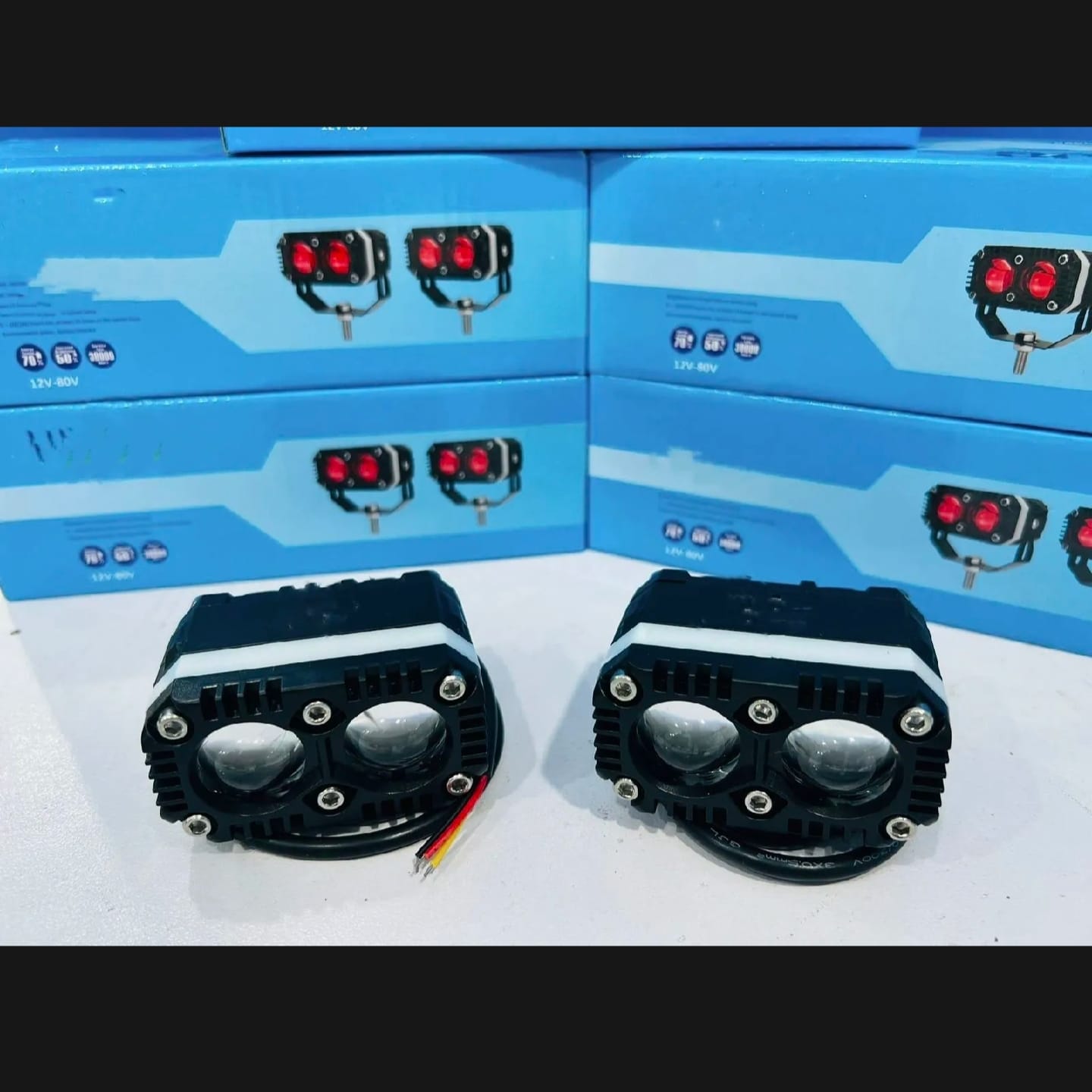 2 Pcs Set Universal HJG 2 SMD Economy Series Fog Light Dual Color With ...