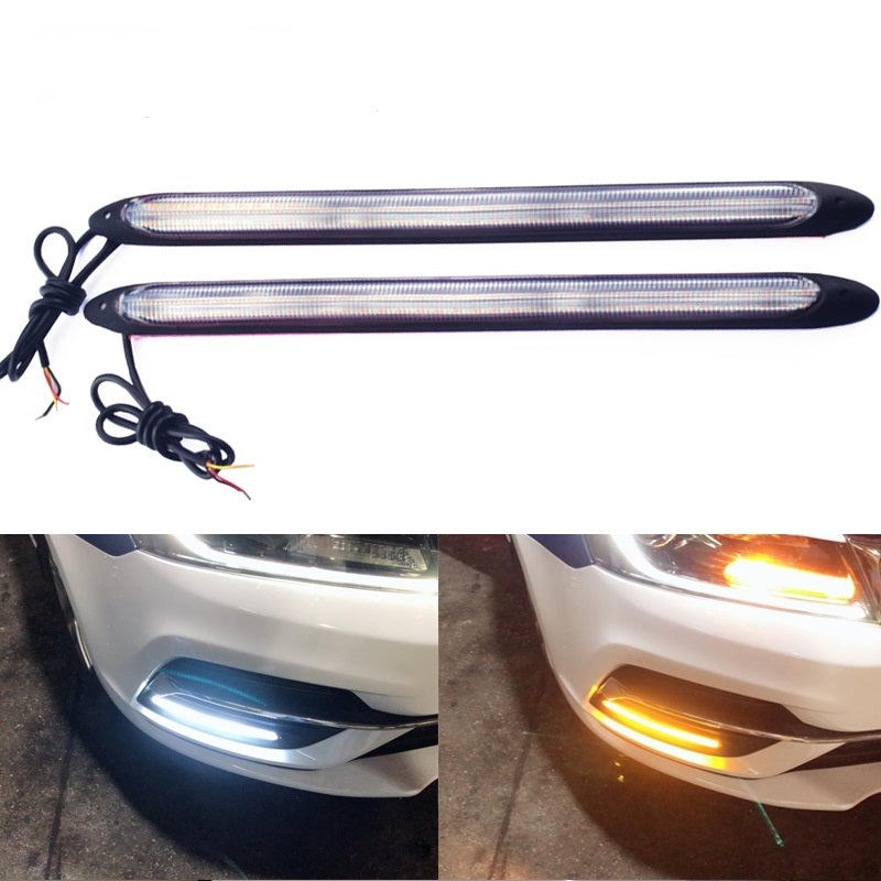 Universal Bumper DRL LED Strip 12-inch Light Daytime Running Turn Sign