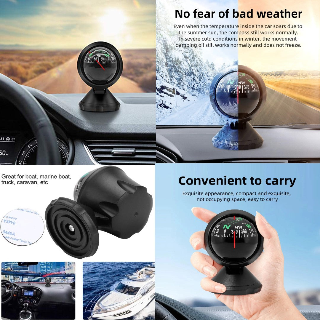 Jeep / Car Dashboard Mini Compact Compass Ball – Chaudhry Auto Store