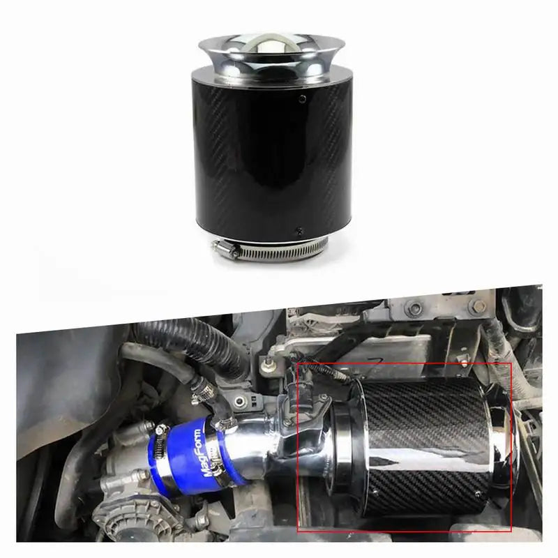 Universal Carbon Fiber High Flow Air Filter Sport Air Filter for Car H ...