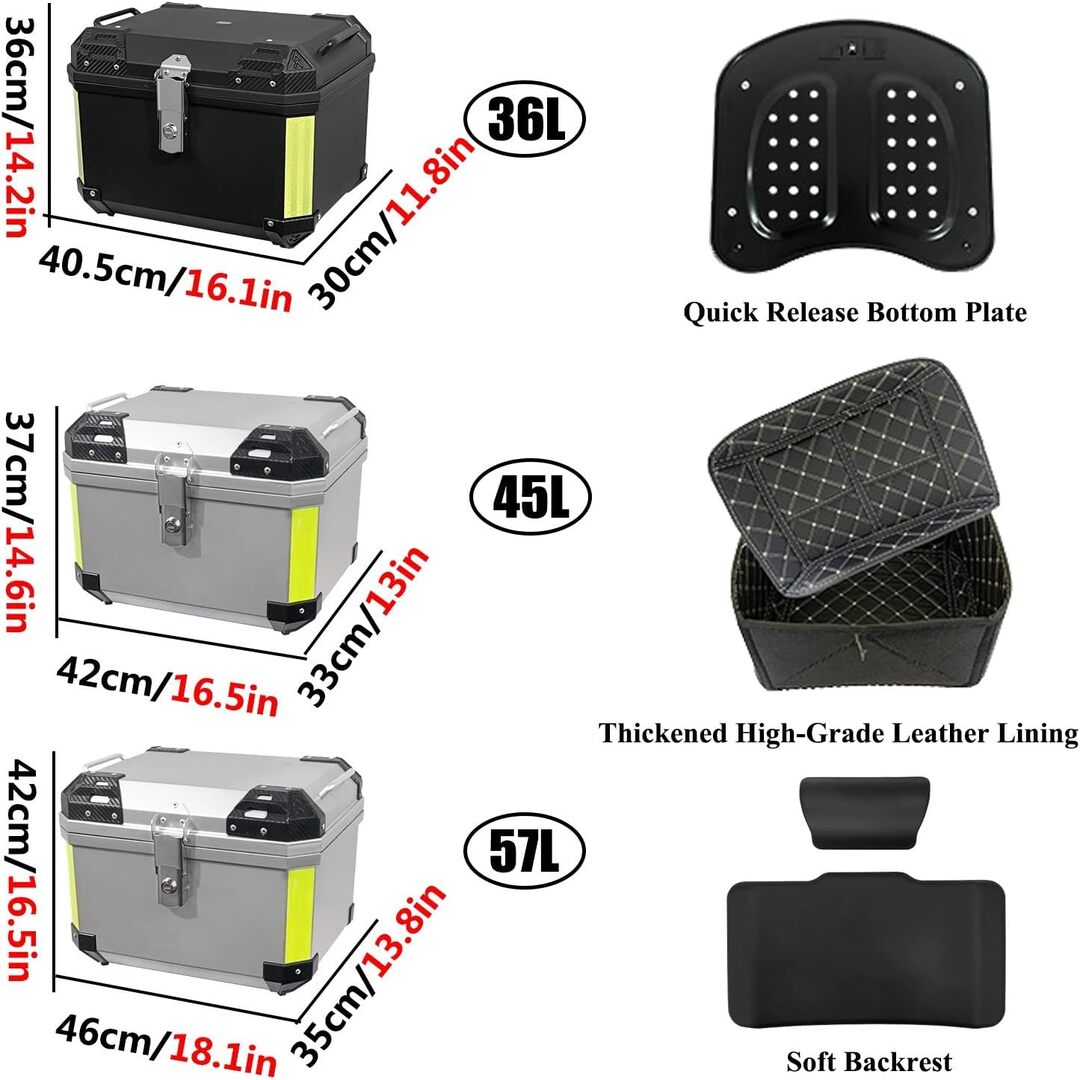 Universal JDR Tail Box With Built In Brake Light And Metal Plate 1 Pc ...