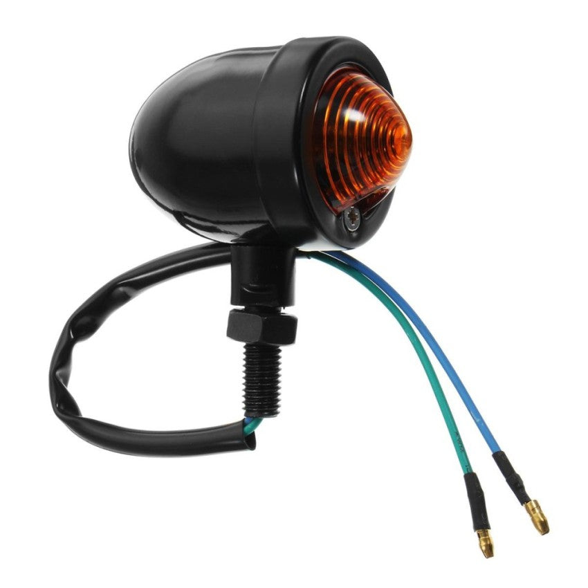 2 x Universal Cafe Racer Indicator Black color for All Motorcycles