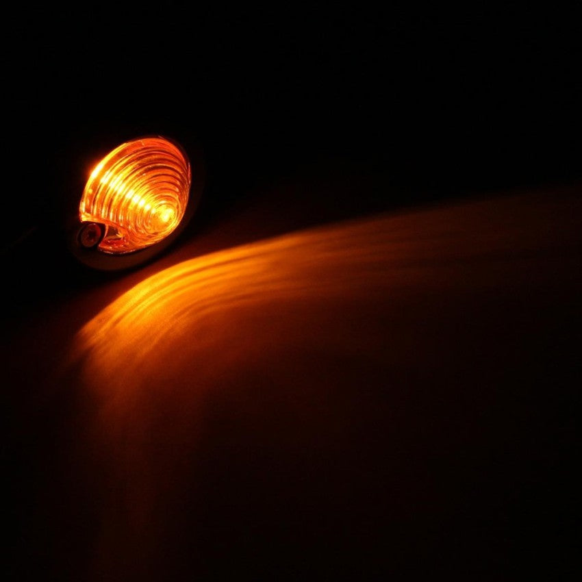 2 x Universal Cafe Racer Indicator Black color for All Motorcycles