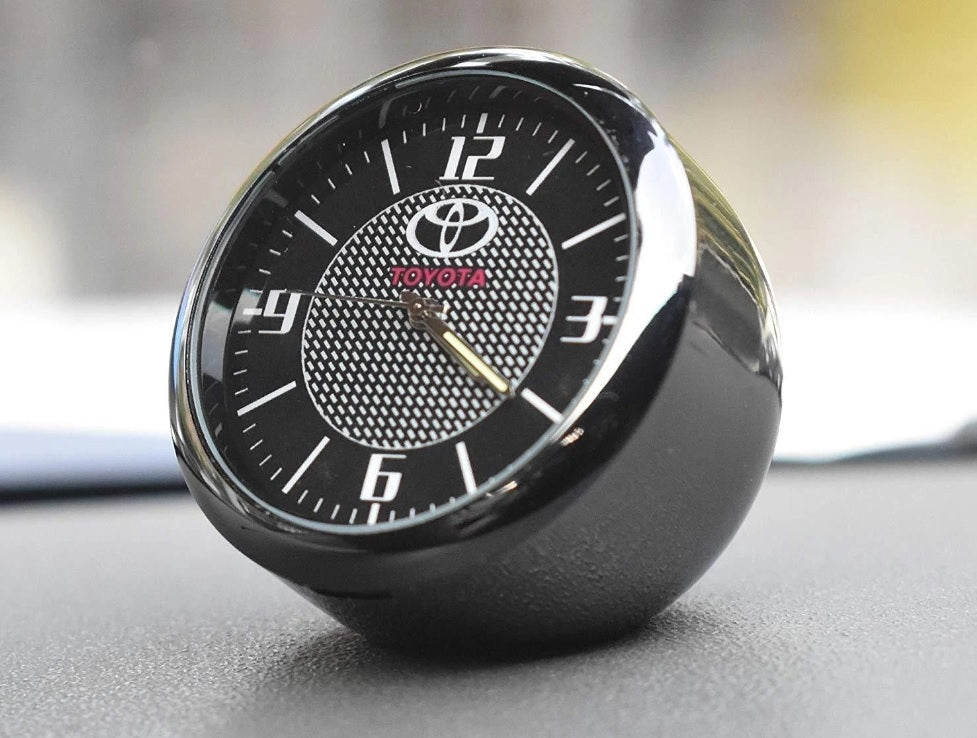 Universal Car Dashboard Clock Table Classic Shinny Small Round Analog